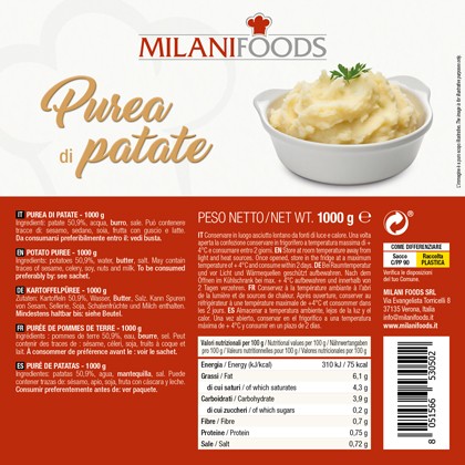 Potato puree - Milani Foods