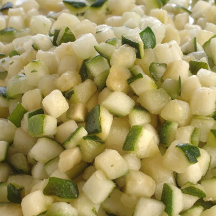 Zucchini, diced, deep-frozen - Milani Foods